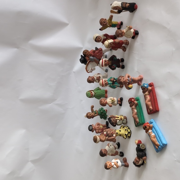 Accents | Vintage Red Clay Mud People Terra Cotta Miniature Figures ...